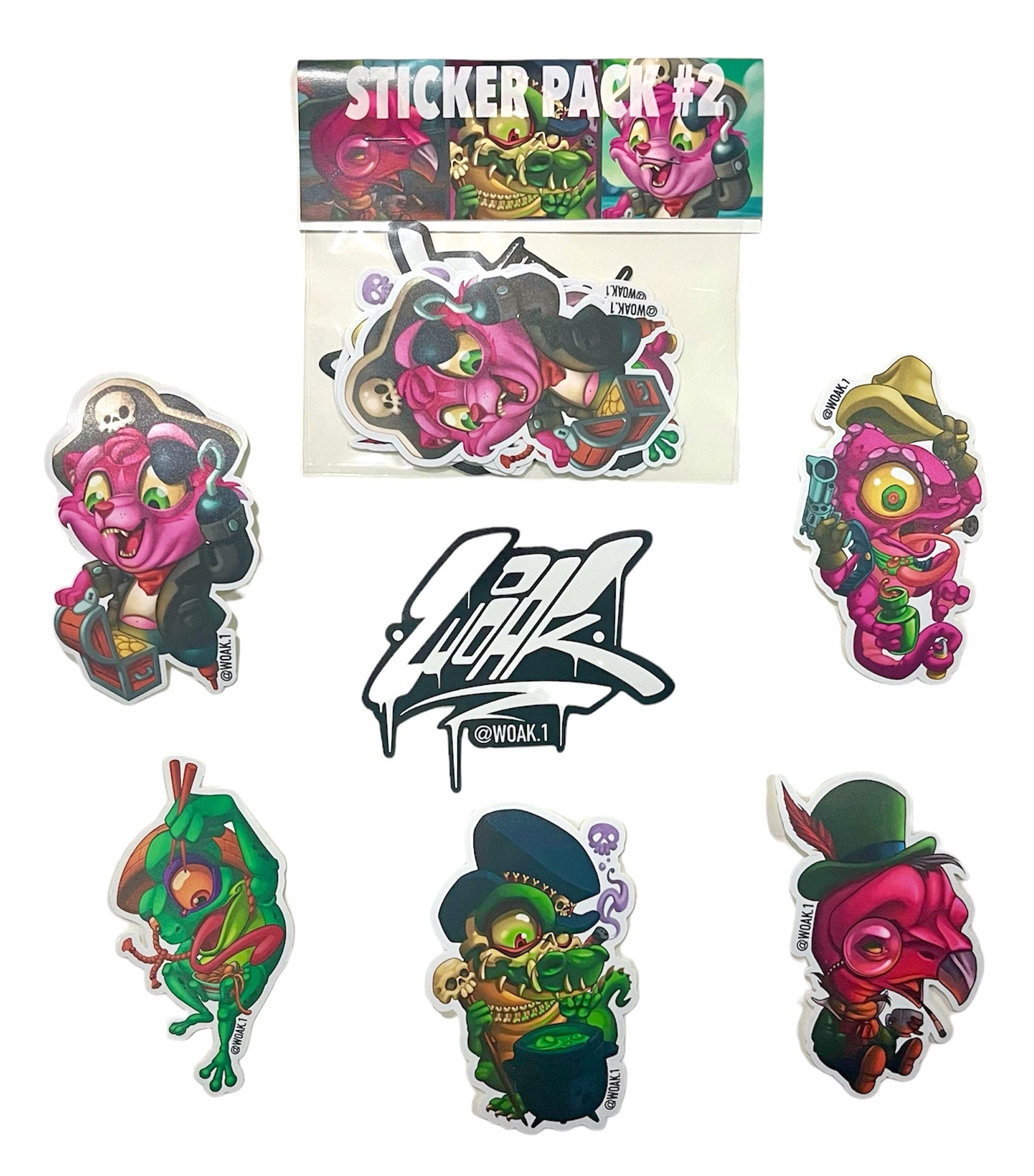 Sticker Pack 2 | Art by Kevin Boudreau